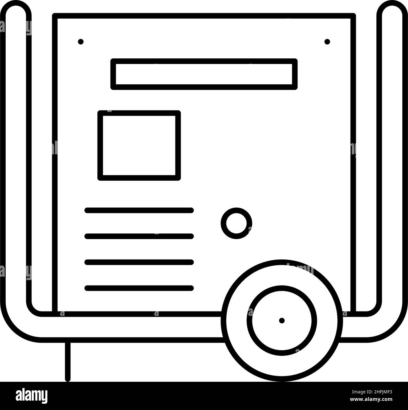 transformer electric equipment line icon vector illustration Stock ...
