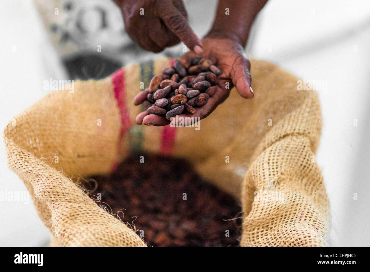 Small bag cacao hi-res stock photography and images - Alamy