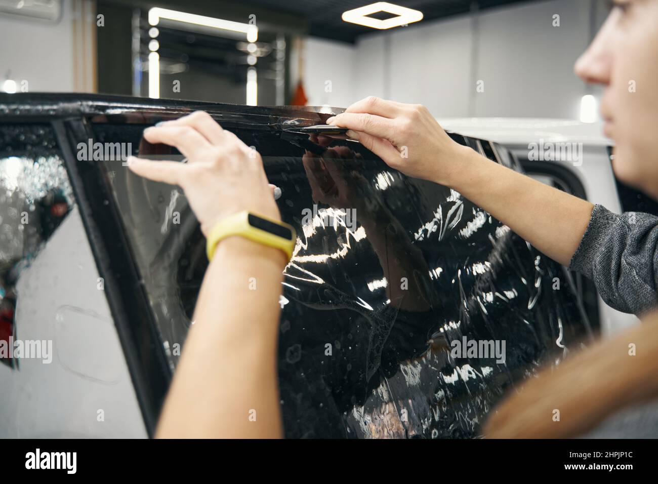 Worker on edge professional hi-res stock photography and images - Alamy