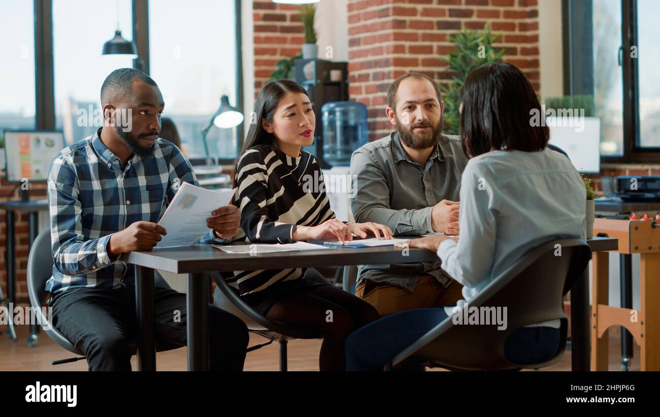 Woman being rejected employment hi-res stock photography and images - Alamy