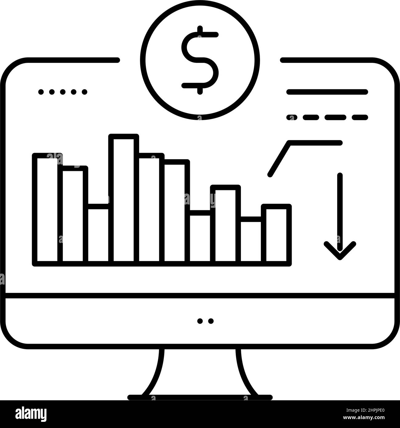 maintaining minimum required account balance line icon vector ...