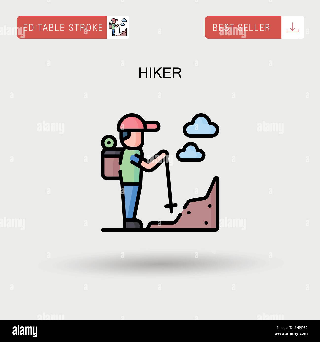Hiker View Stock Vector Images - Alamy