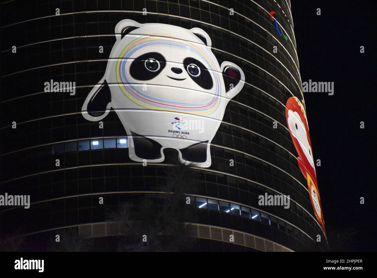 Beijing, Beijing, China. 22nd Feb, 2022. On February 20, 2022, in Beijing, Giant Winter Olympics ...