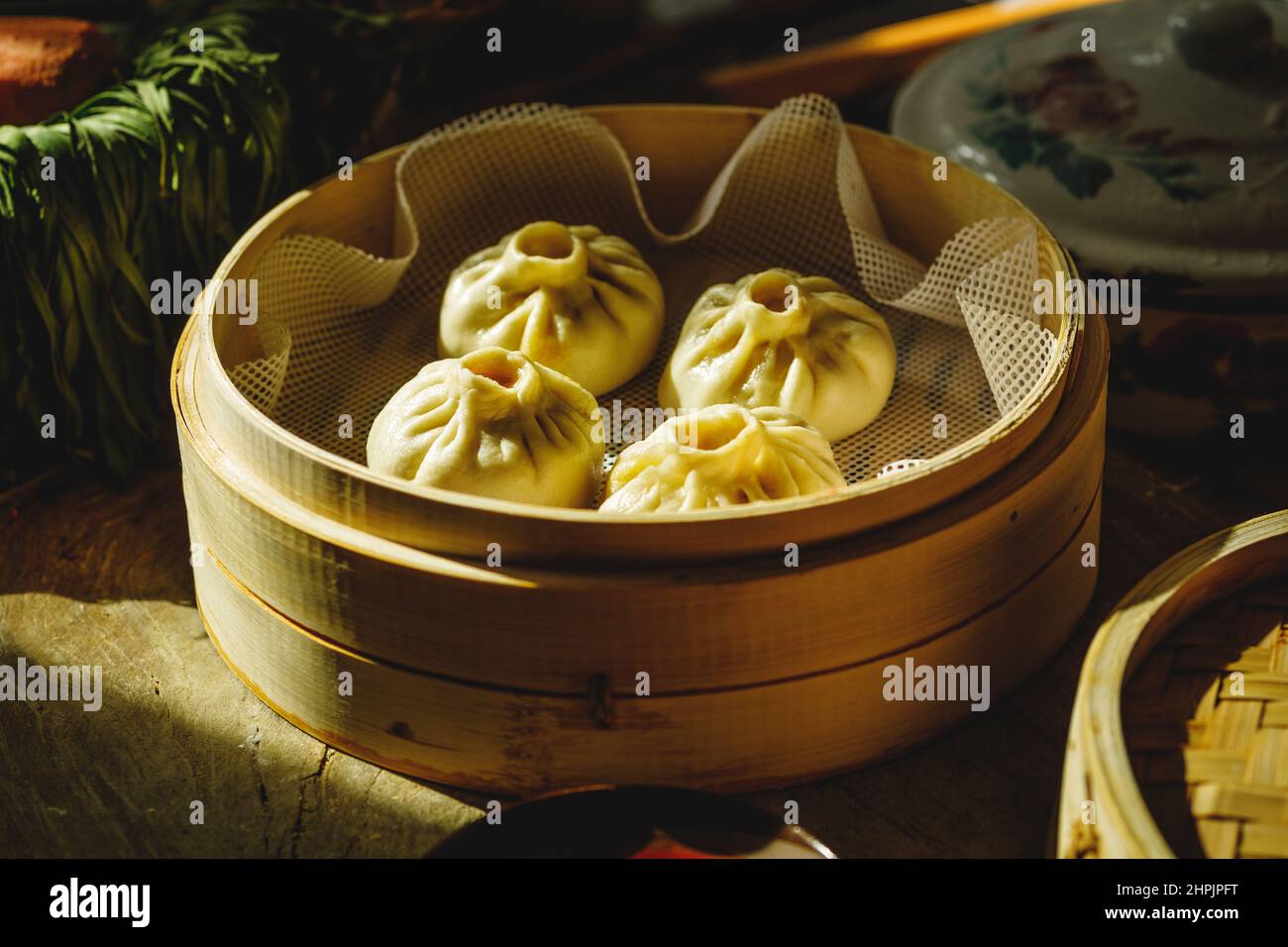 The small steamed bun Stock Photo - Alamy