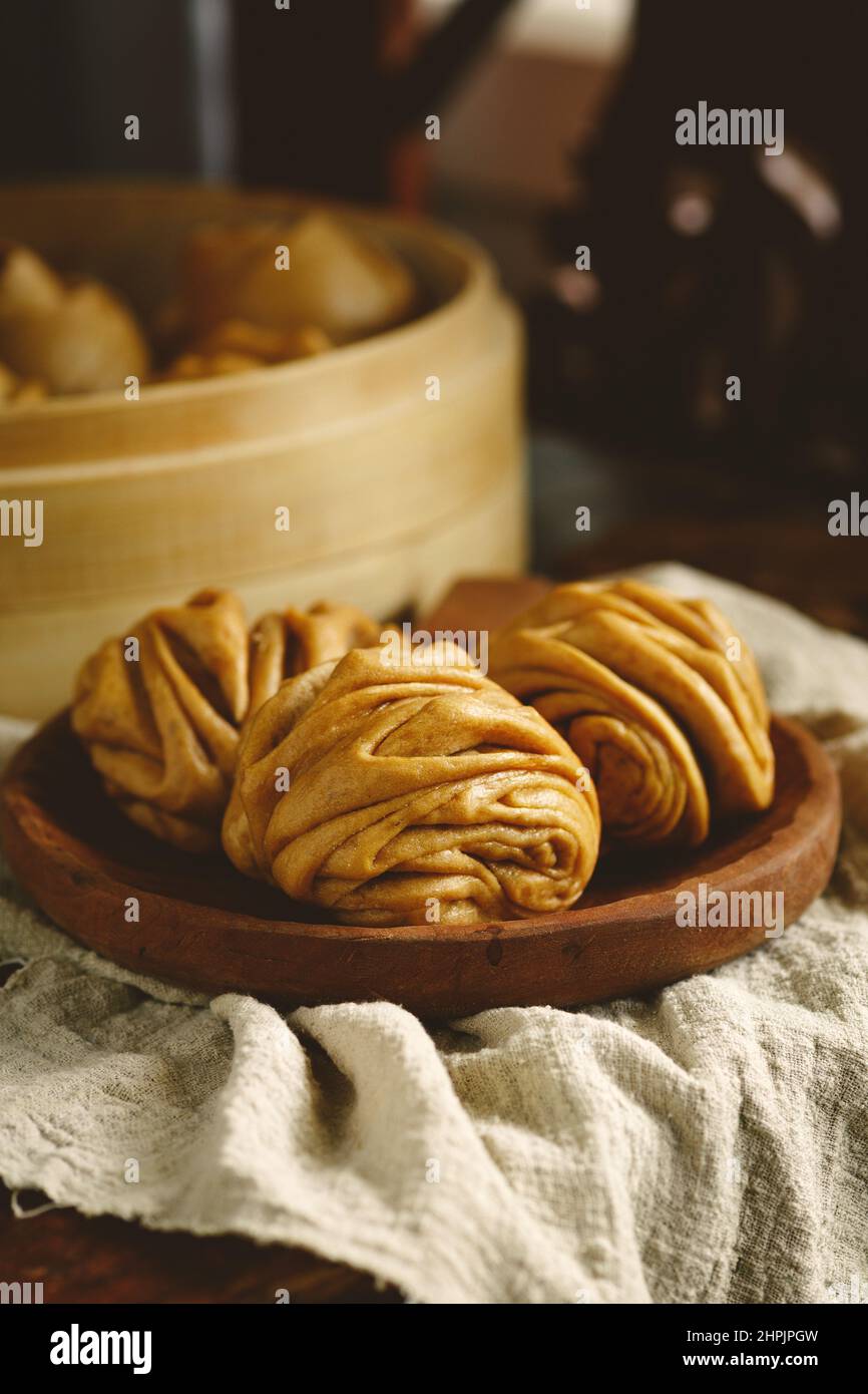 Steamed twisted roll hi-res stock photography and images - Alamy