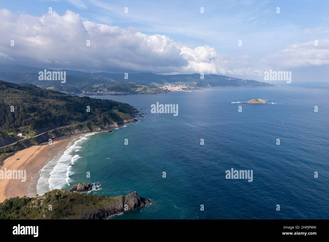 Izaro Island from Mount Ogoño Stock Photo - Alamy