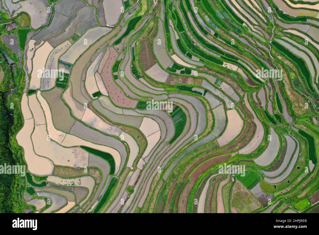 Bird's eye view from the sky terrace Stock Photo - Alamy