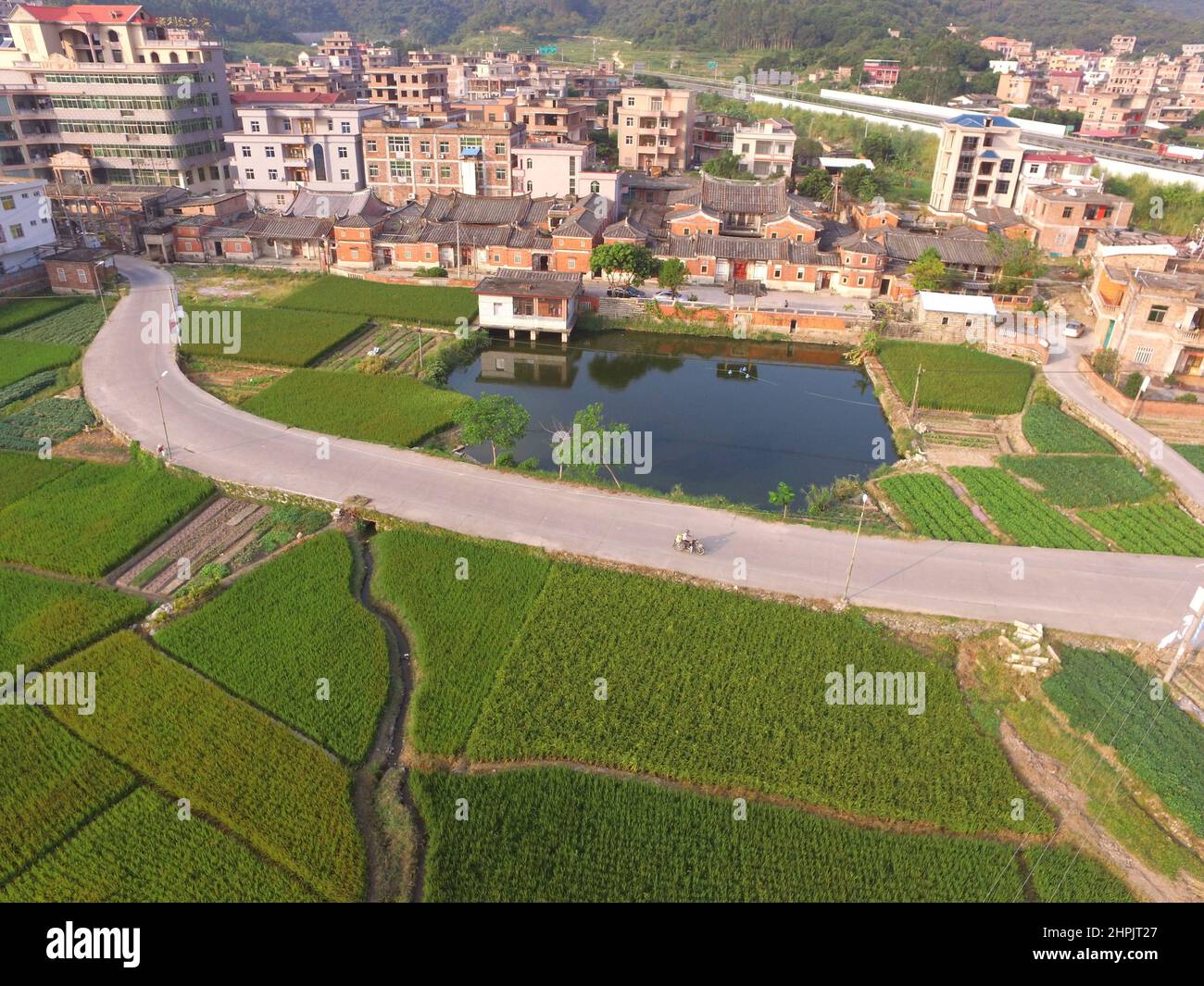 Lin road adjacent Stock Photo - Alamy