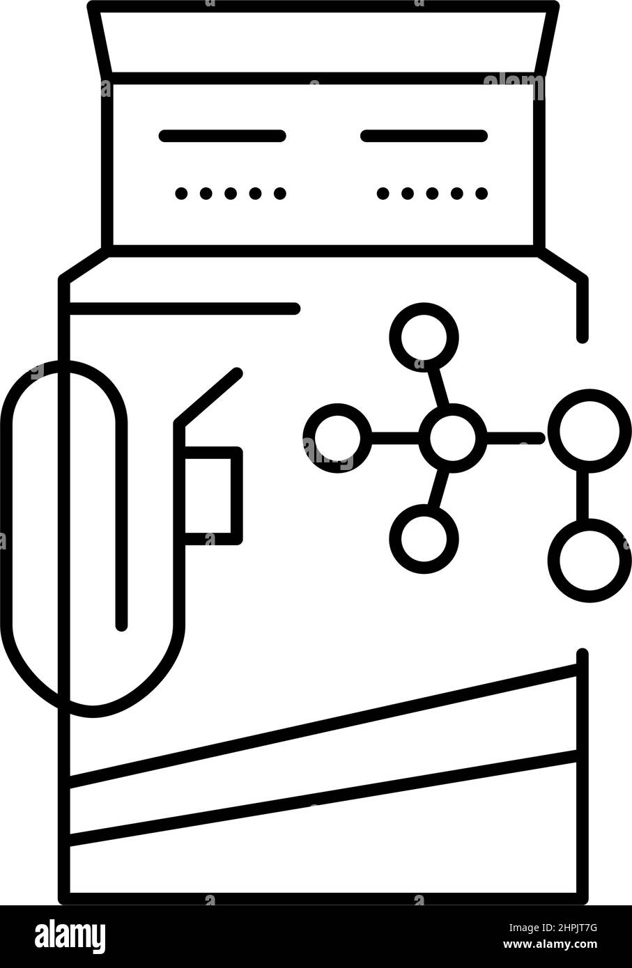 methanol gas station line icon vector illustration Stock Vector Image ...