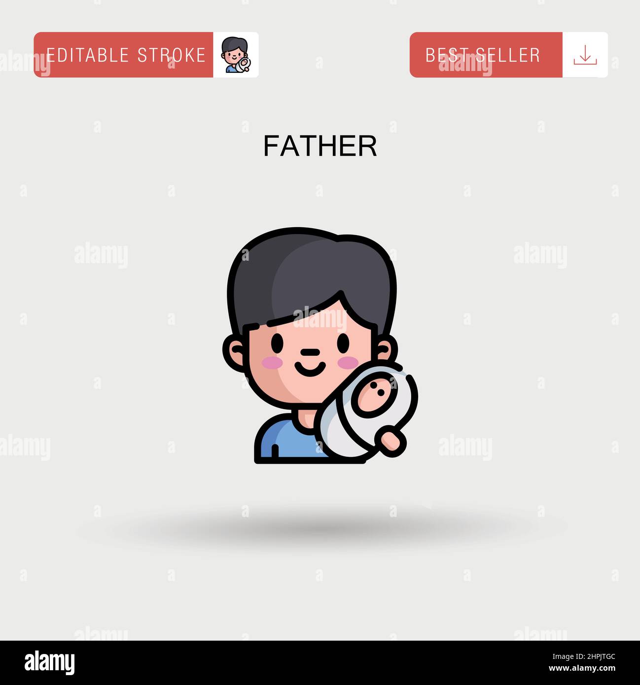 Father Simple vector icon Stock Vector Image & Art - Alamy