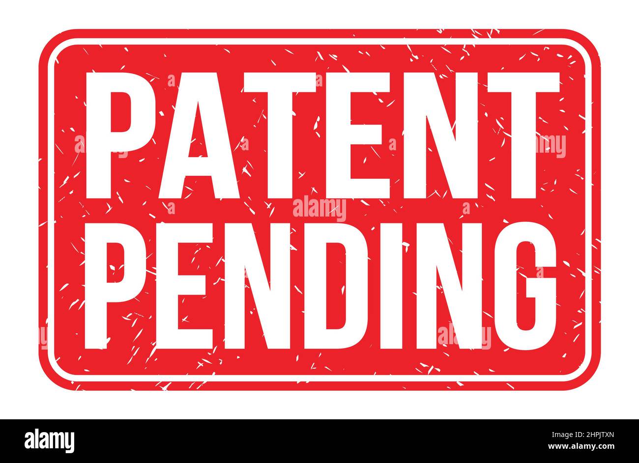 PATENT PENDING, words written on red rectangle stamp sign Stock Photo ...