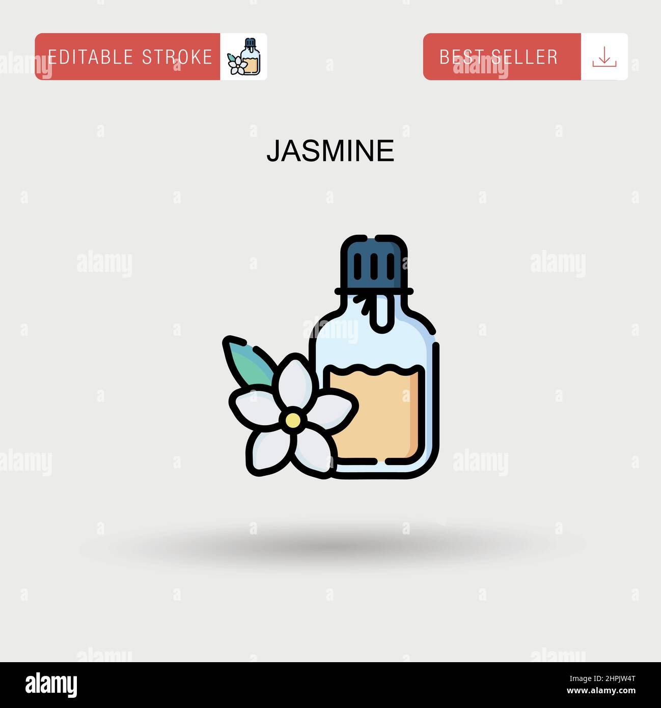 Beautiful jasmine flower bud Stock Vector Images - Alamy