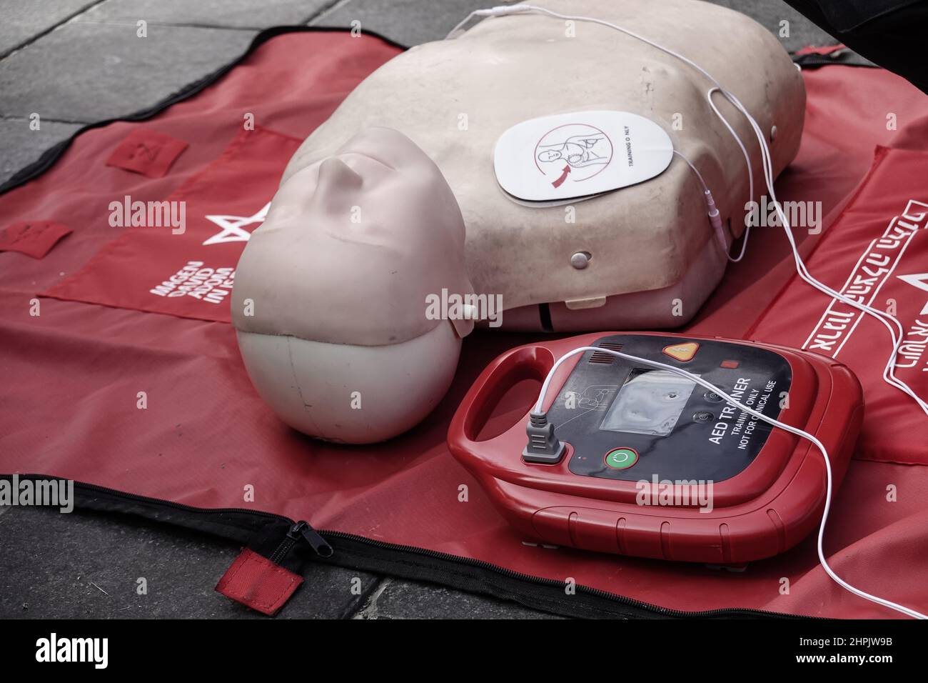 Jerusalem, Israel. 22nd Feb, 2022. Paramedics of Magen David Adom ...