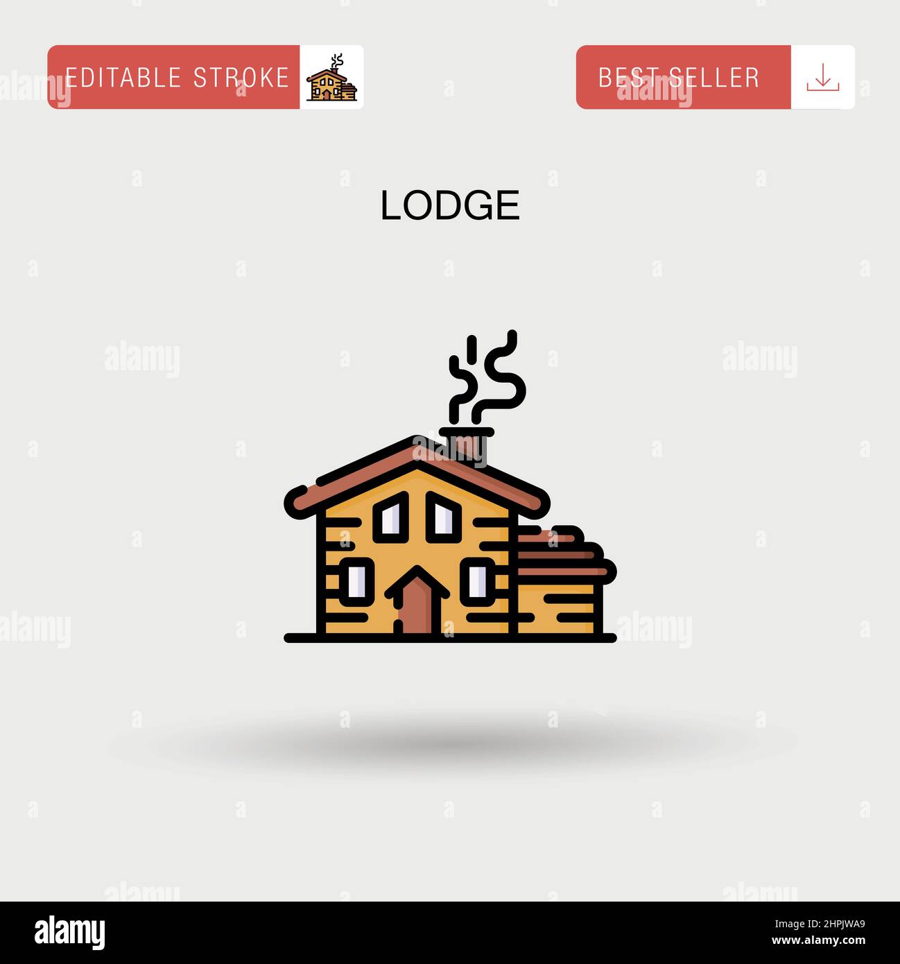 Wood lodge Stock Vector Images - Alamy