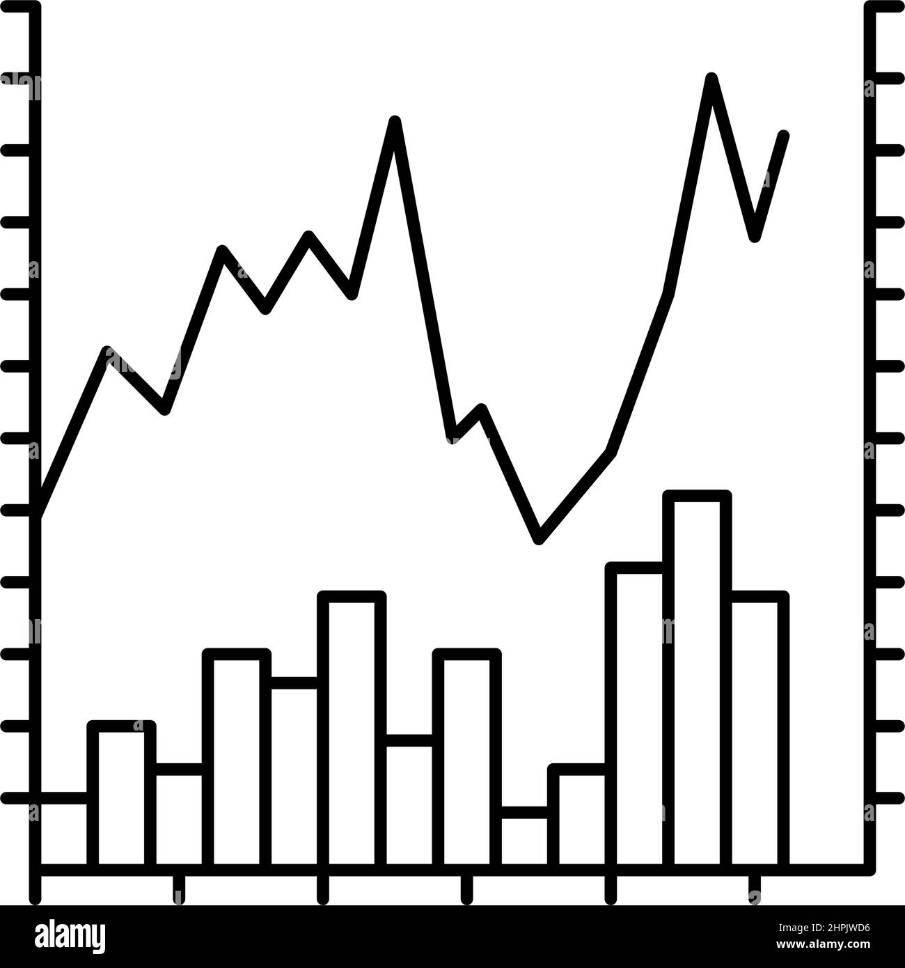 stock chart line icon vector illustration Stock Vector Image & Art - Alamy