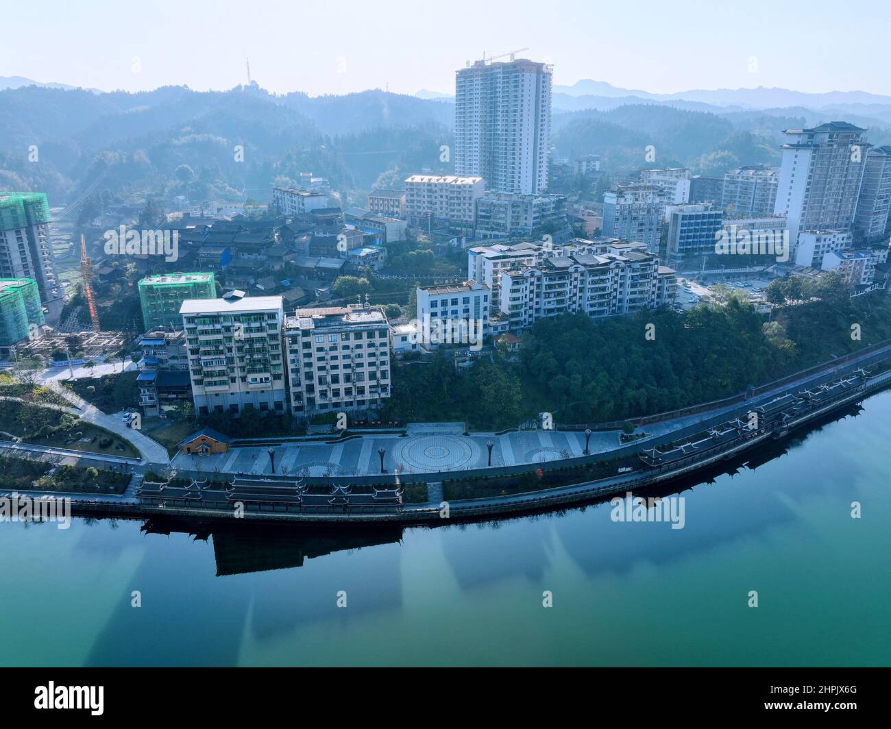 Guizhou jin screen county: beautiful livable appropriate swim Stock Photo - Alamy