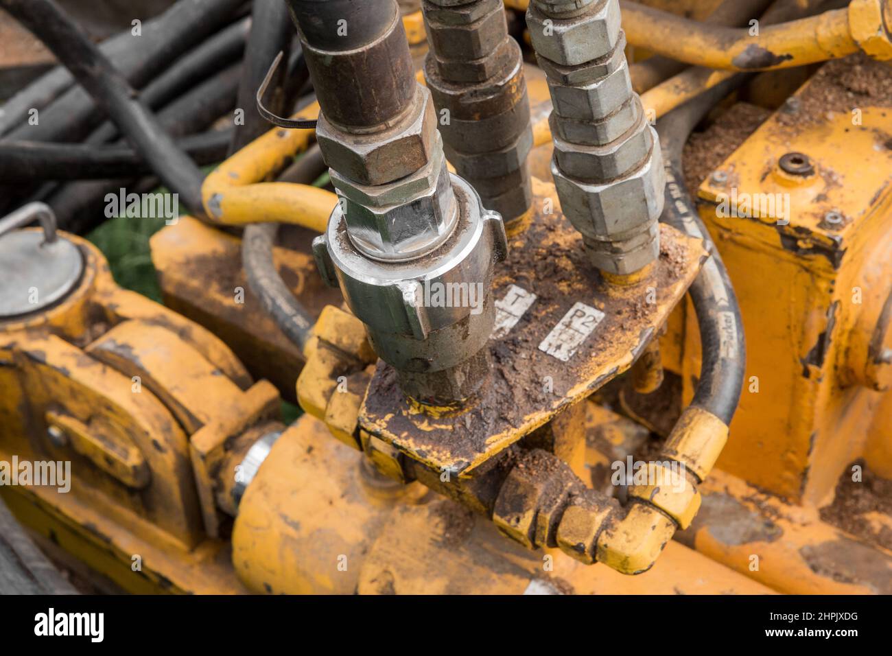 Hydraulic Pressure Hose Cylinder System Connection Tube Connect Pump ...