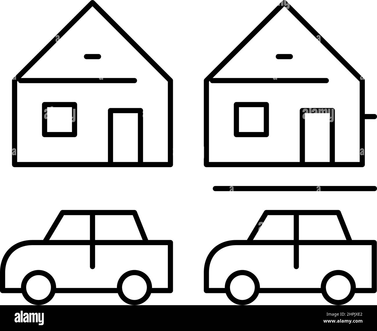 Rent car motel service line Cut Out Stock Images & Pictures - Alamy