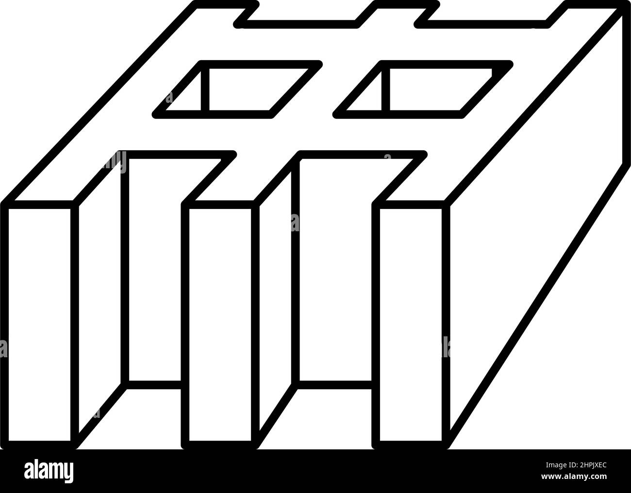 safety grating metal line icon vector illustration Stock Vector Image ...