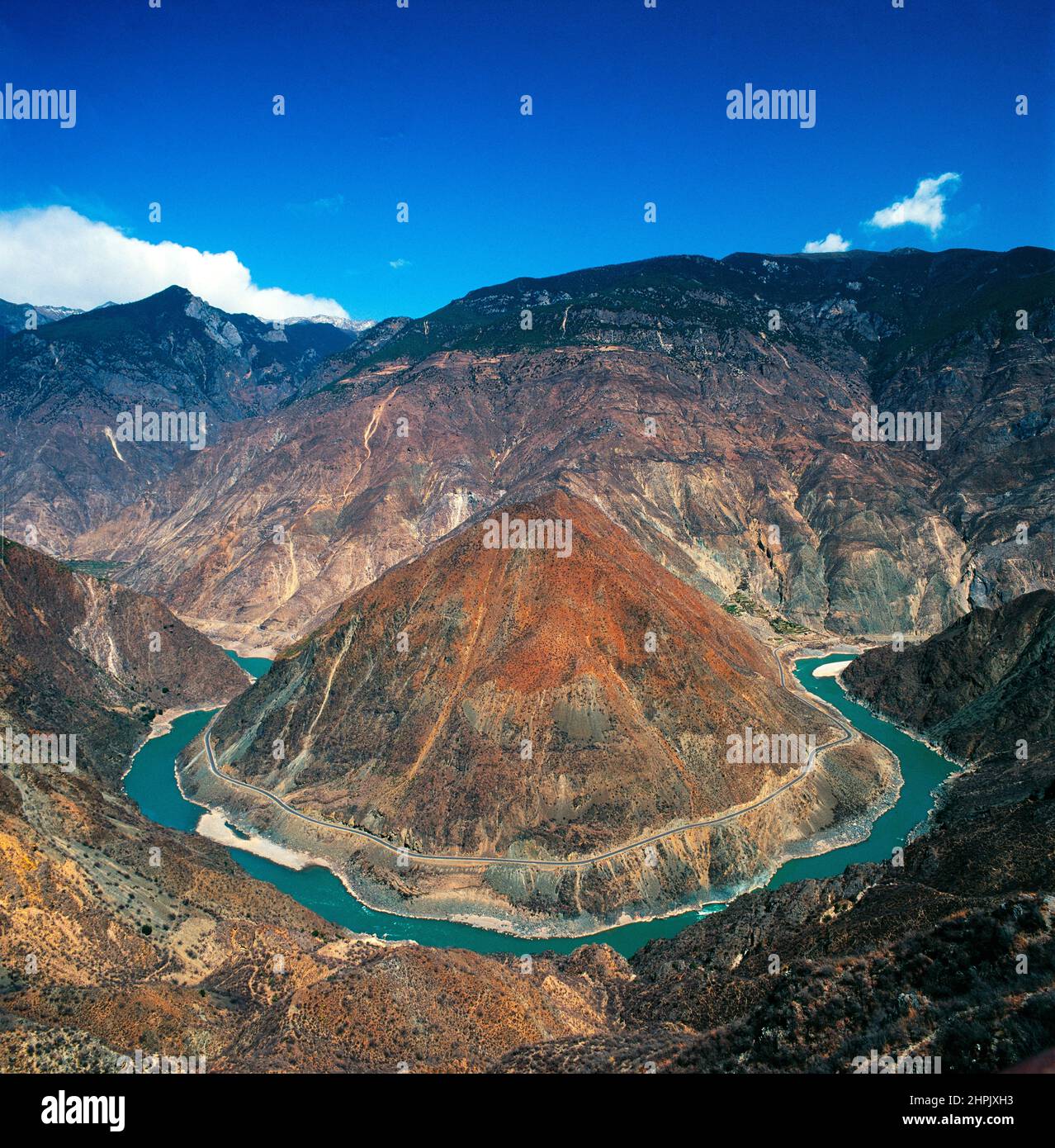Jinsha river bends Stock Photo - Alamy