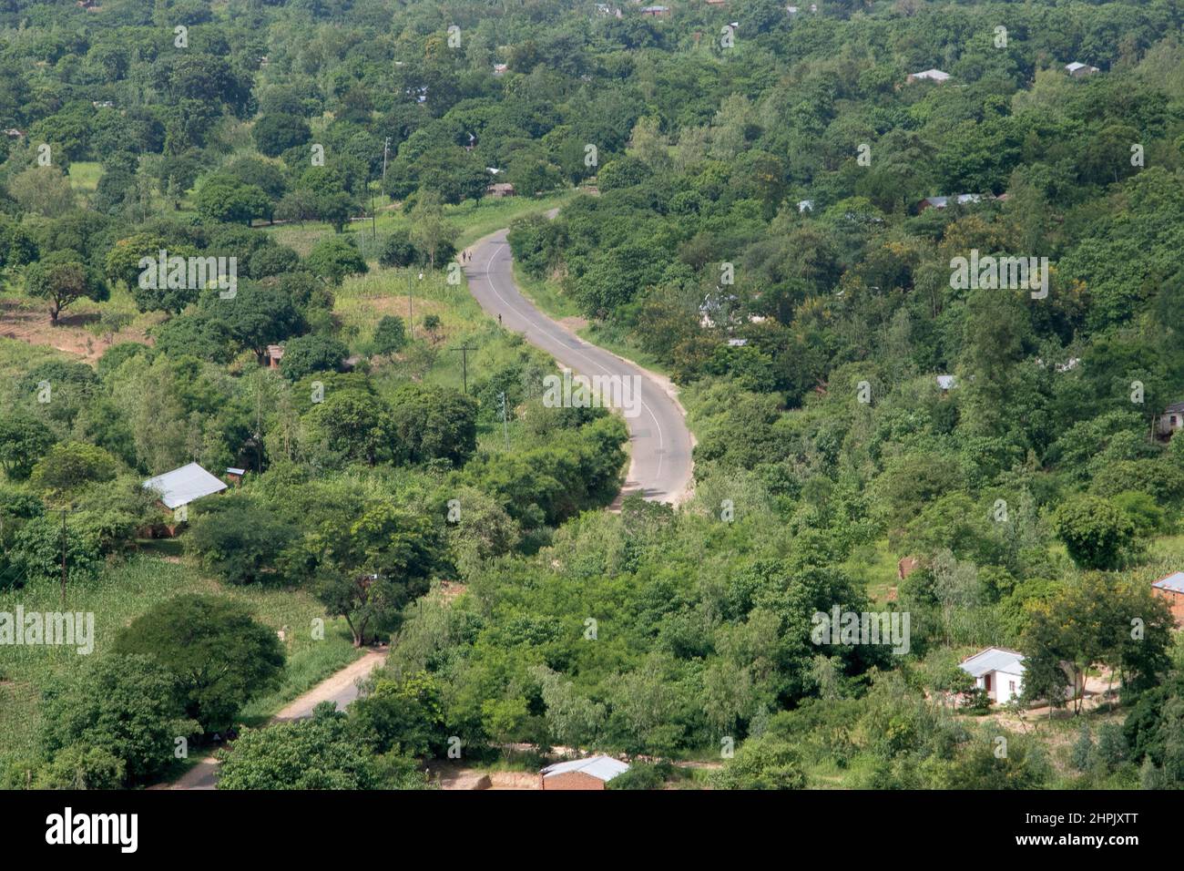 The road linkiing Chikwawa and Nsanje districts is seen from Kamuzu ...