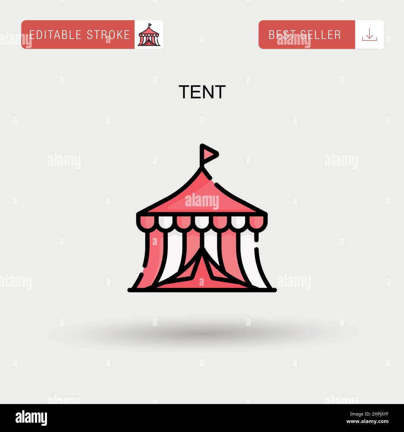 Tent Simple vector icon Stock Vector Image & Art - Alamy