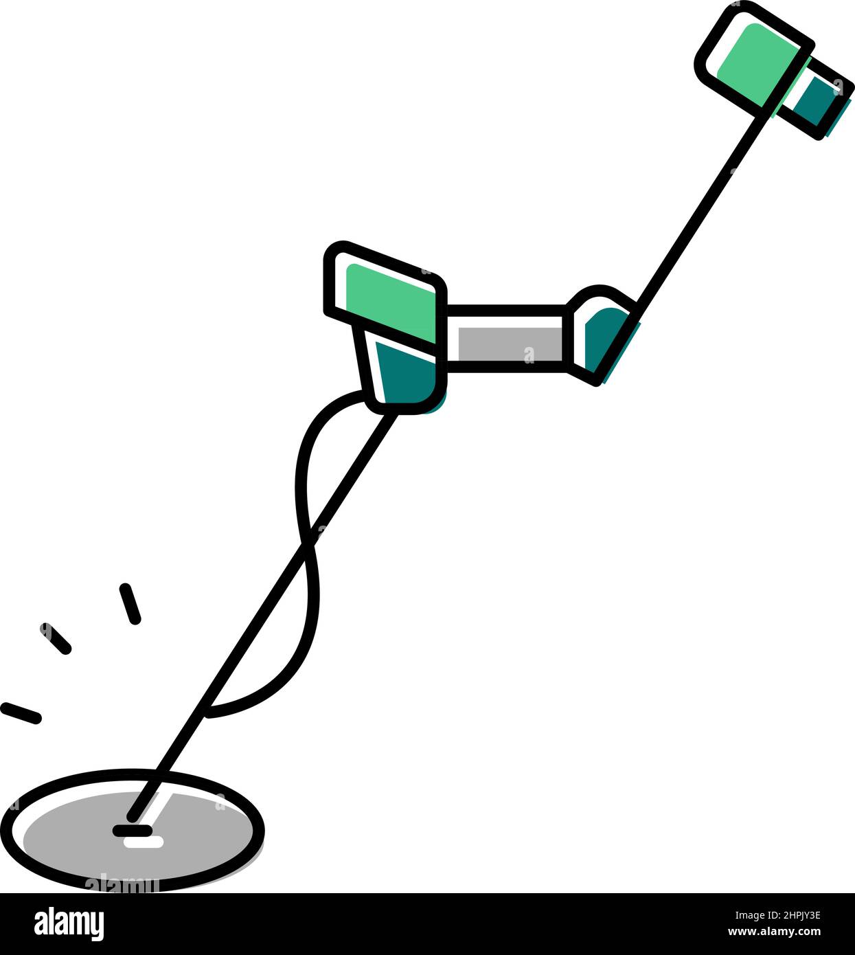 metal detector color icon vector illustration Stock Vector Image & Art ...