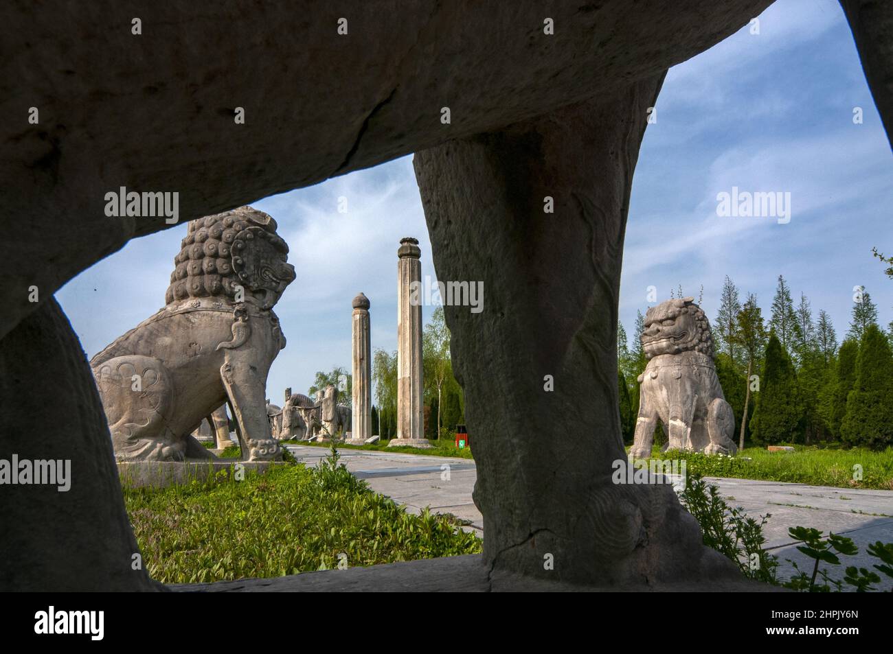 Jiangsu huaian ZuLing stone carvings in the Ming dynasty Stock Photo ...