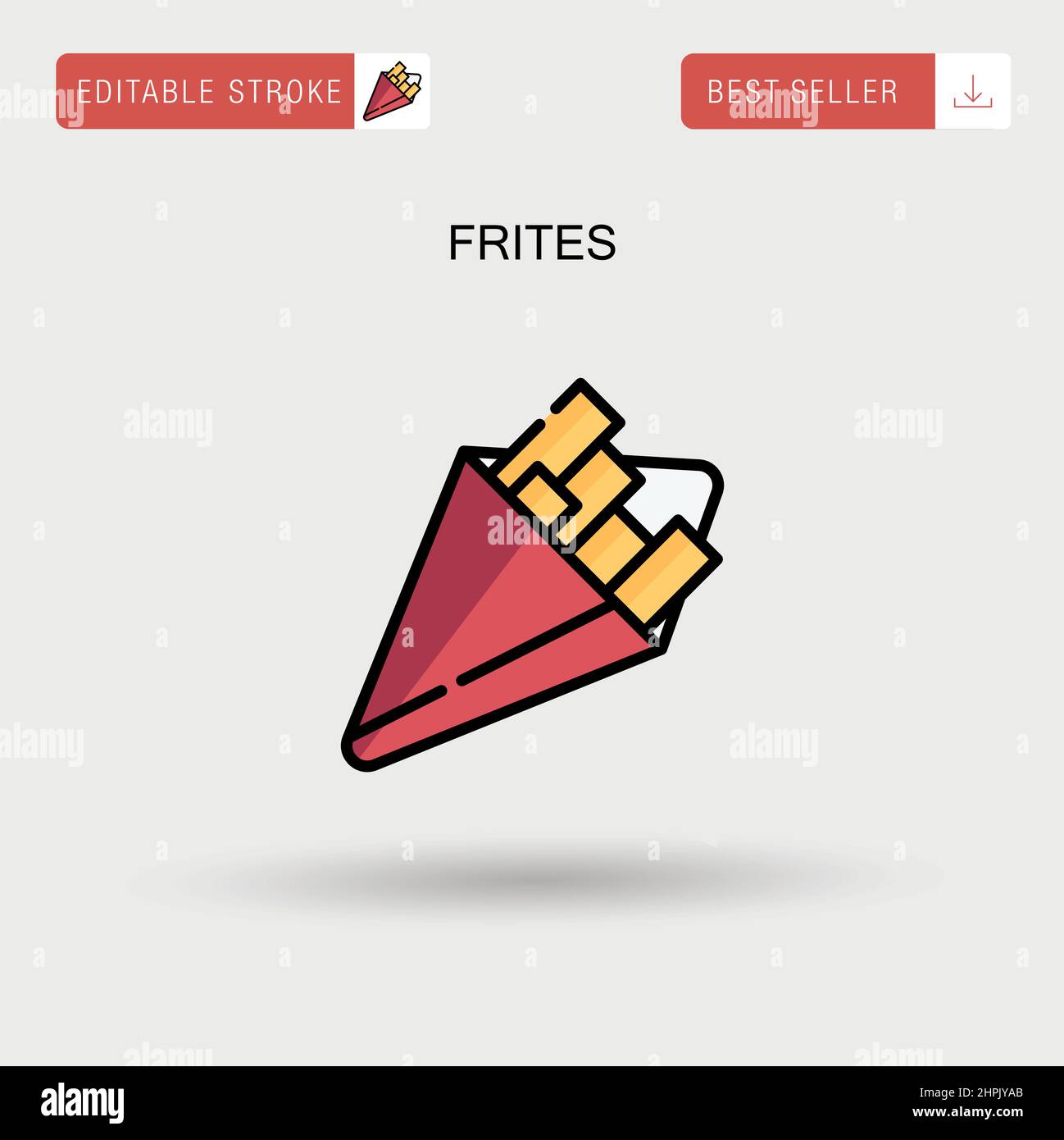 Frites belgium vector hi-res stock photography and images - Alamy