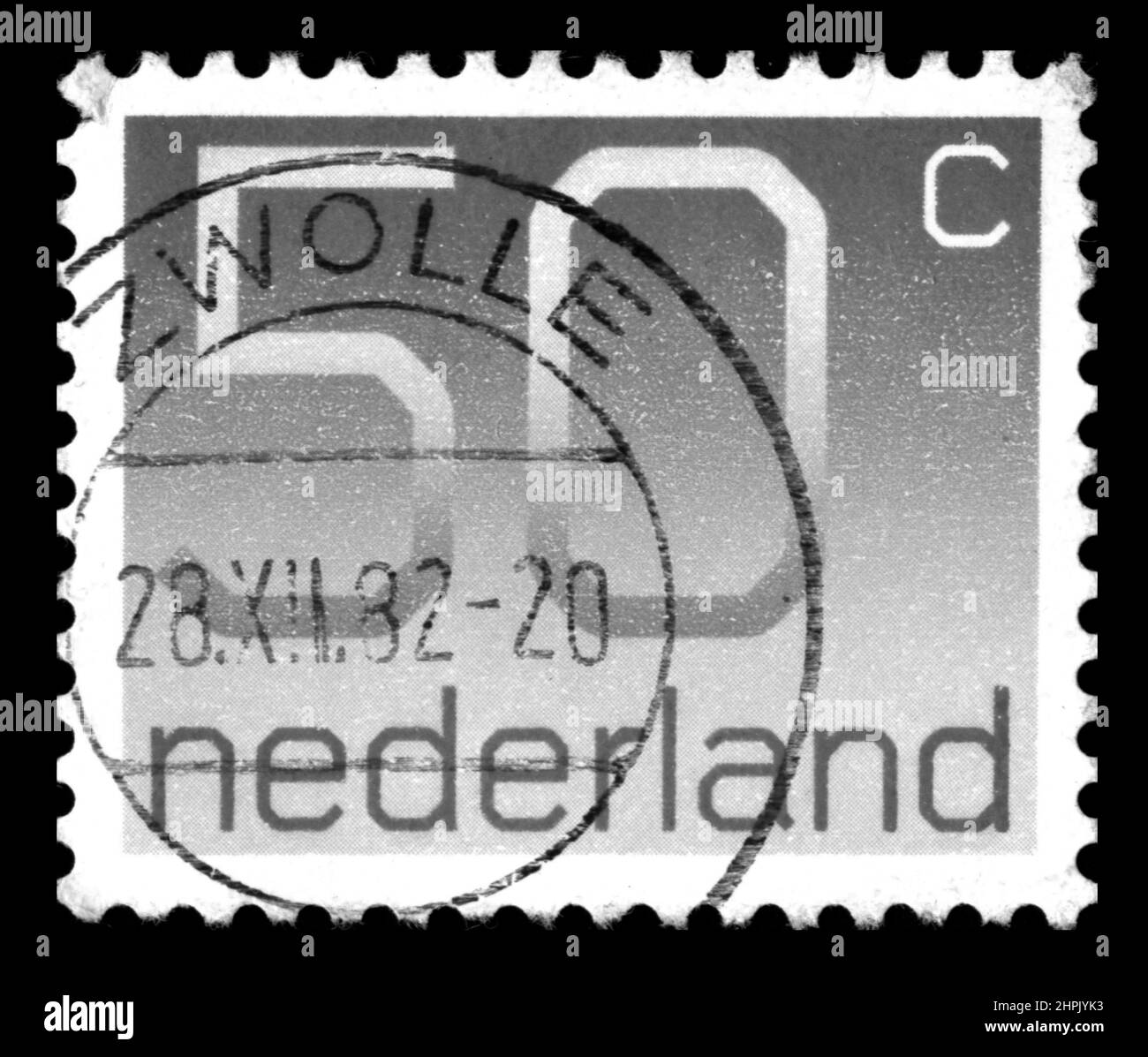 Netherlands postage stamp Black and White Stock Photos & Images - Alamy