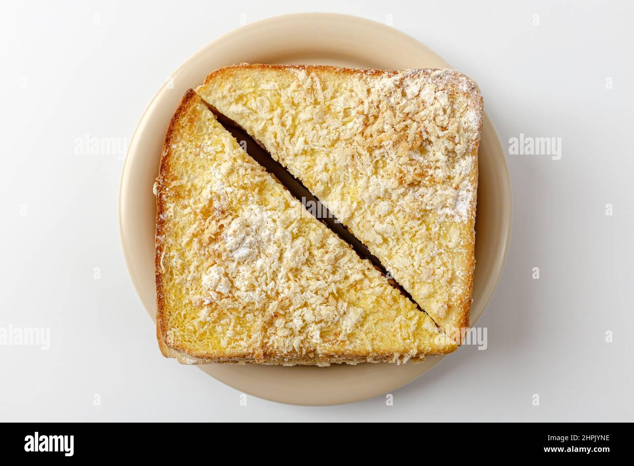 Monte Cristo Sandwich on a white background Stock Photo - Alamy