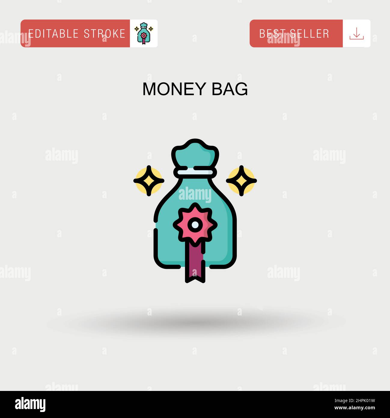Money bag dollar Stock Vector Images - Alamy