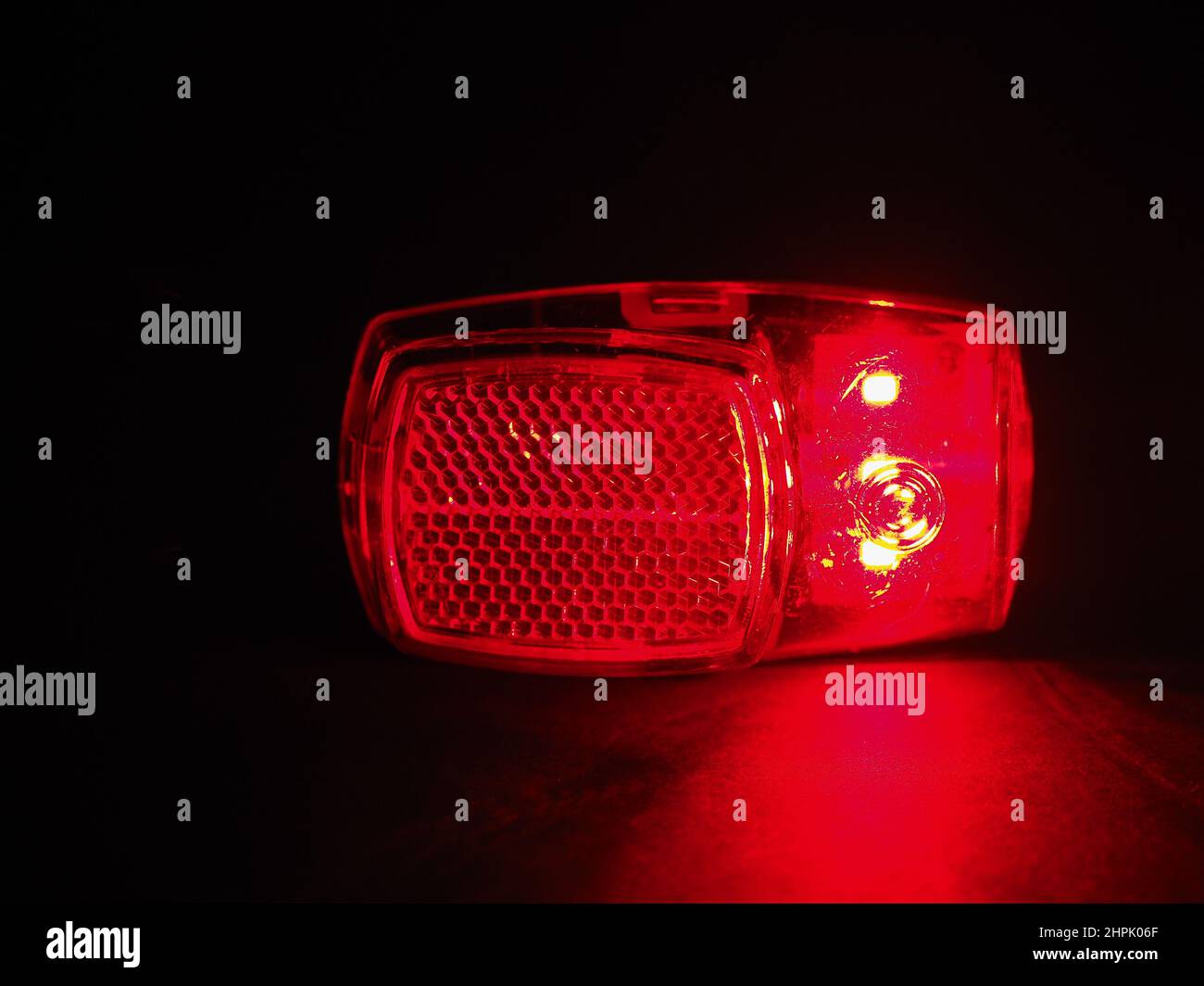 flashing red strobe light signalling alarm and emergency Stock Photo ...