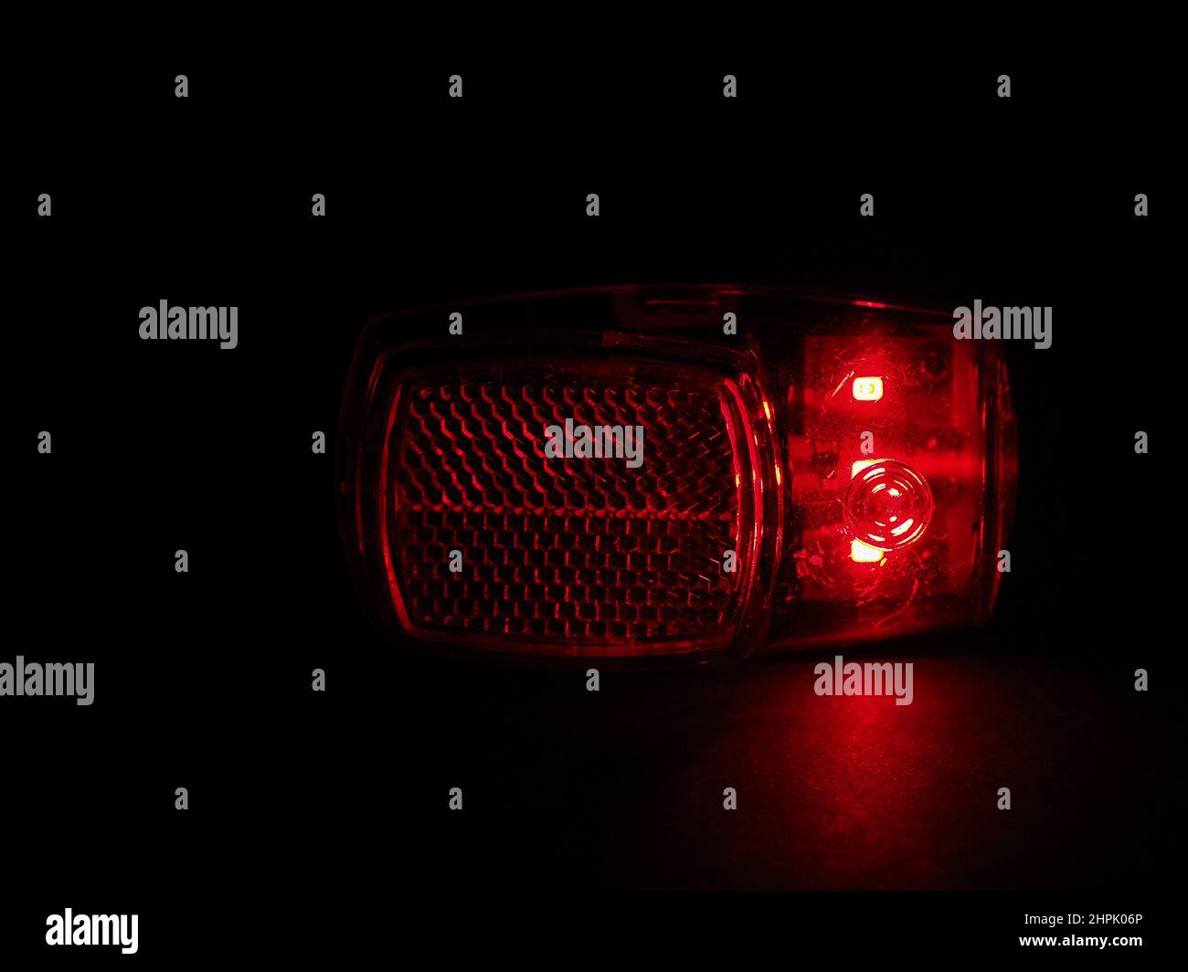 flashing red strobe light signalling alarm and emergency Stock Photo ...