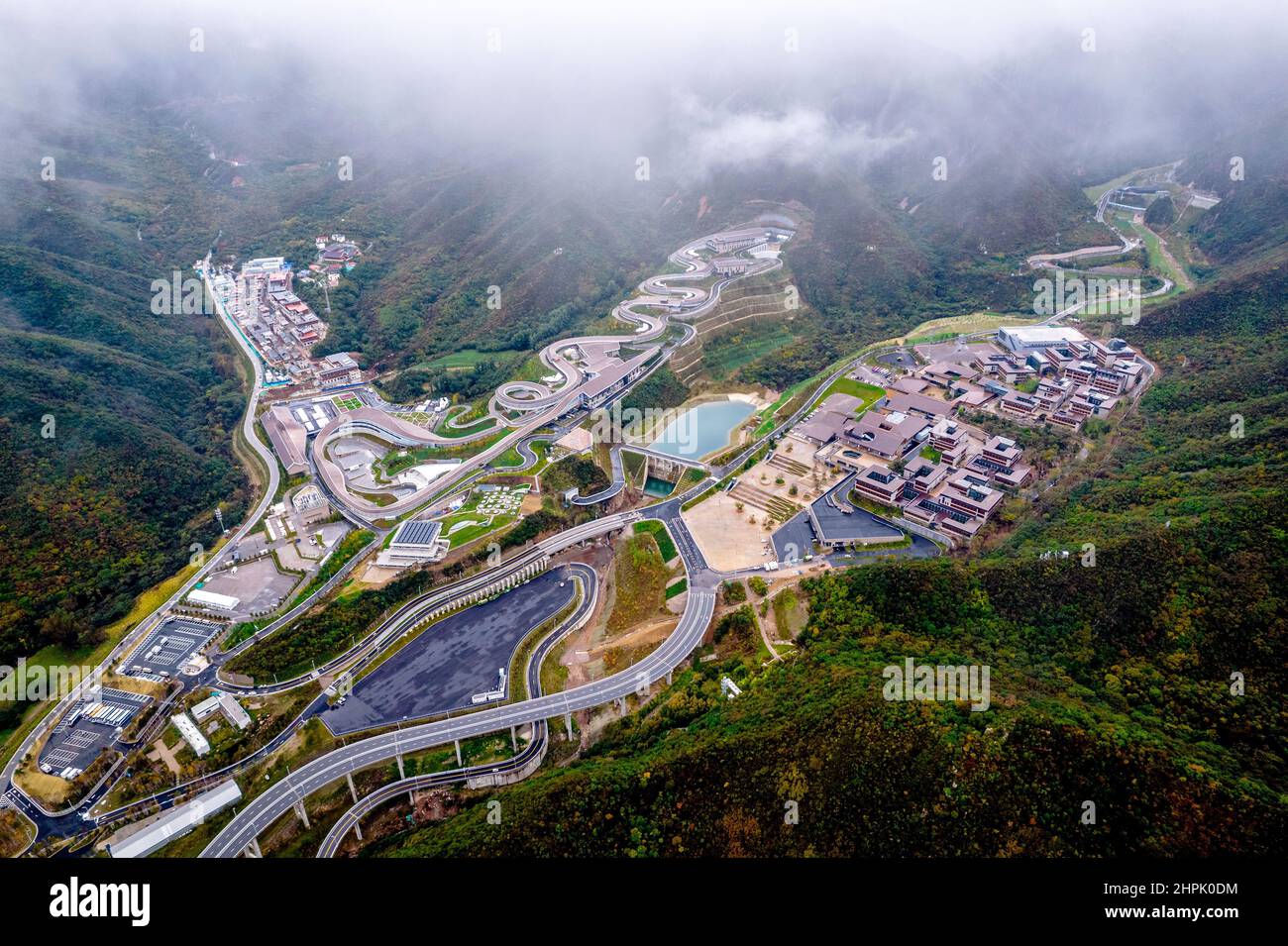 "Yanqing games village" aerial: 2022 Beijing Olympics and the winter ...