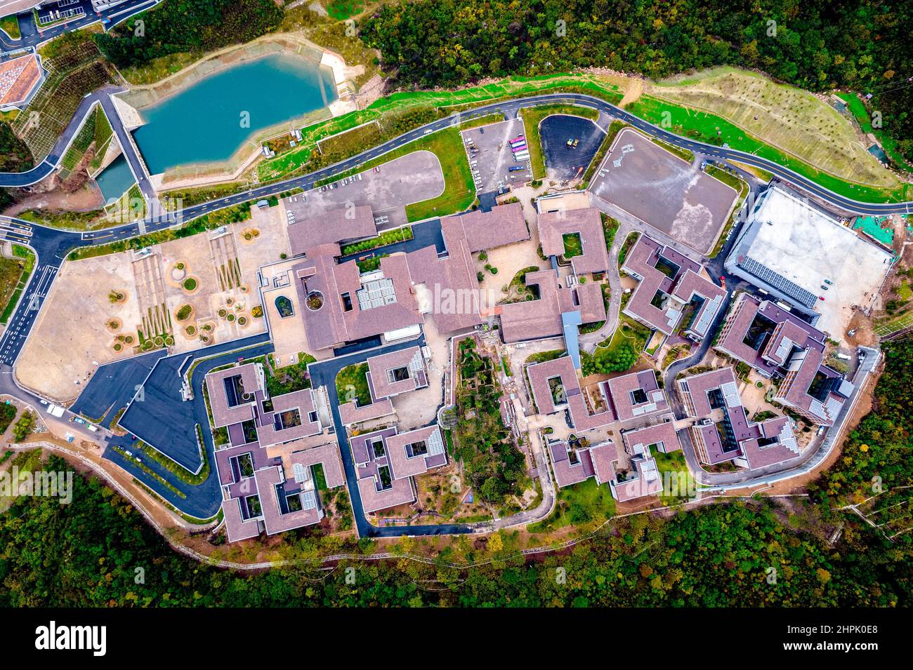 "Yanqing games village" aerial: 2022 Beijing Olympics and the winter ...