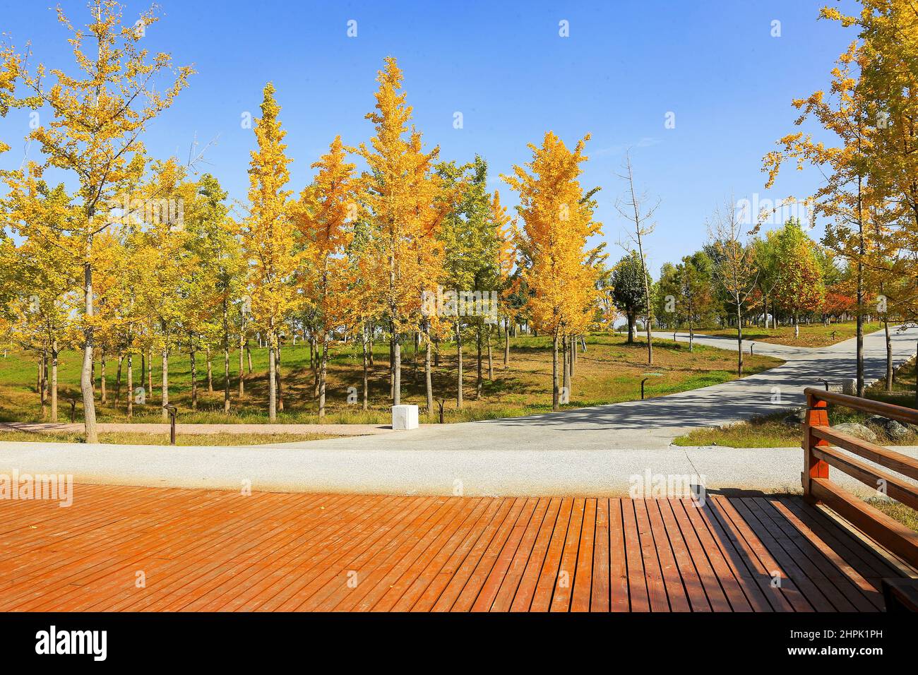 Xi 'an site in Seoul autumn scenery Stock Photo - Alamy