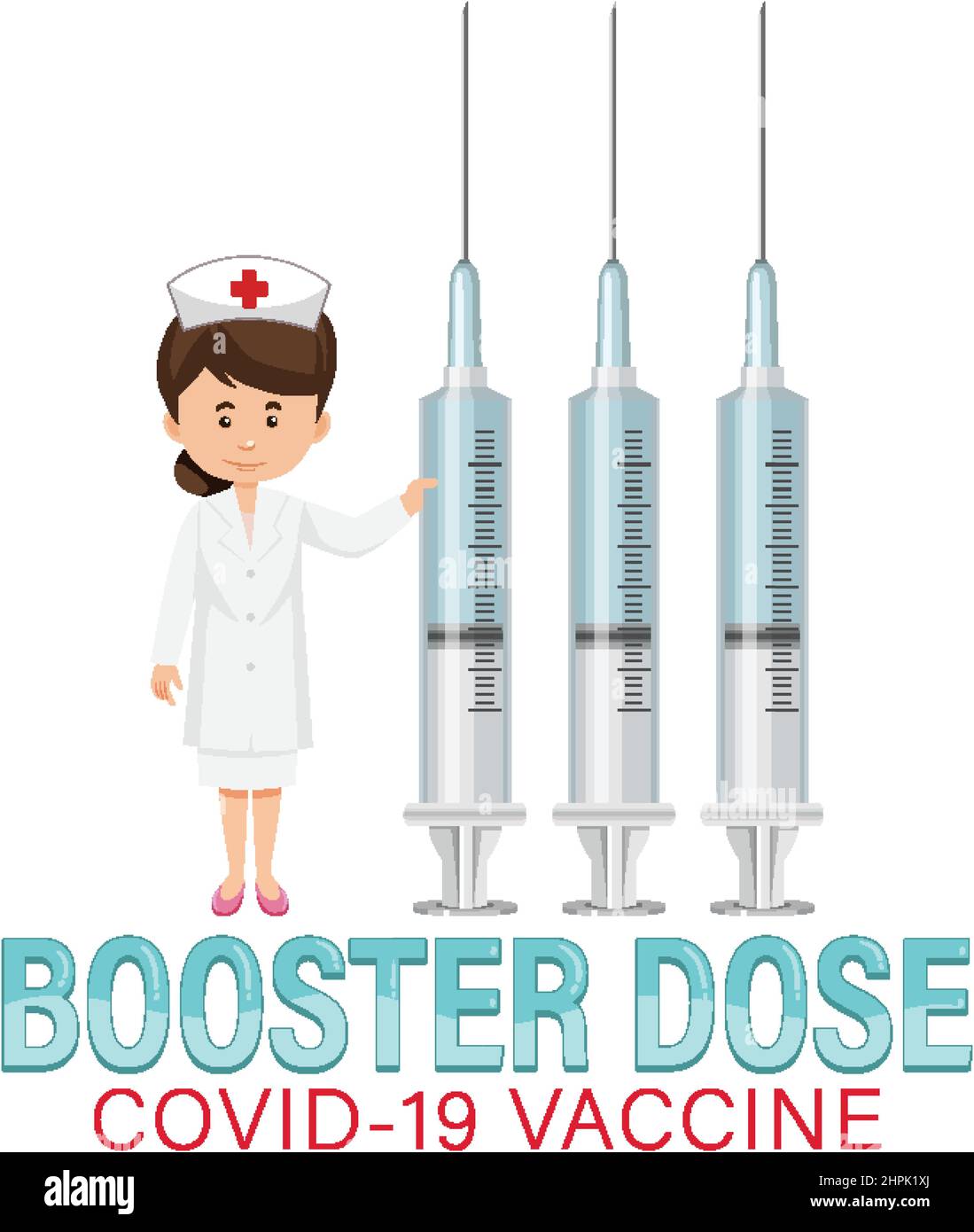Booster shorts covid 19 vaccine logo illustration Stock Vector Image ...
