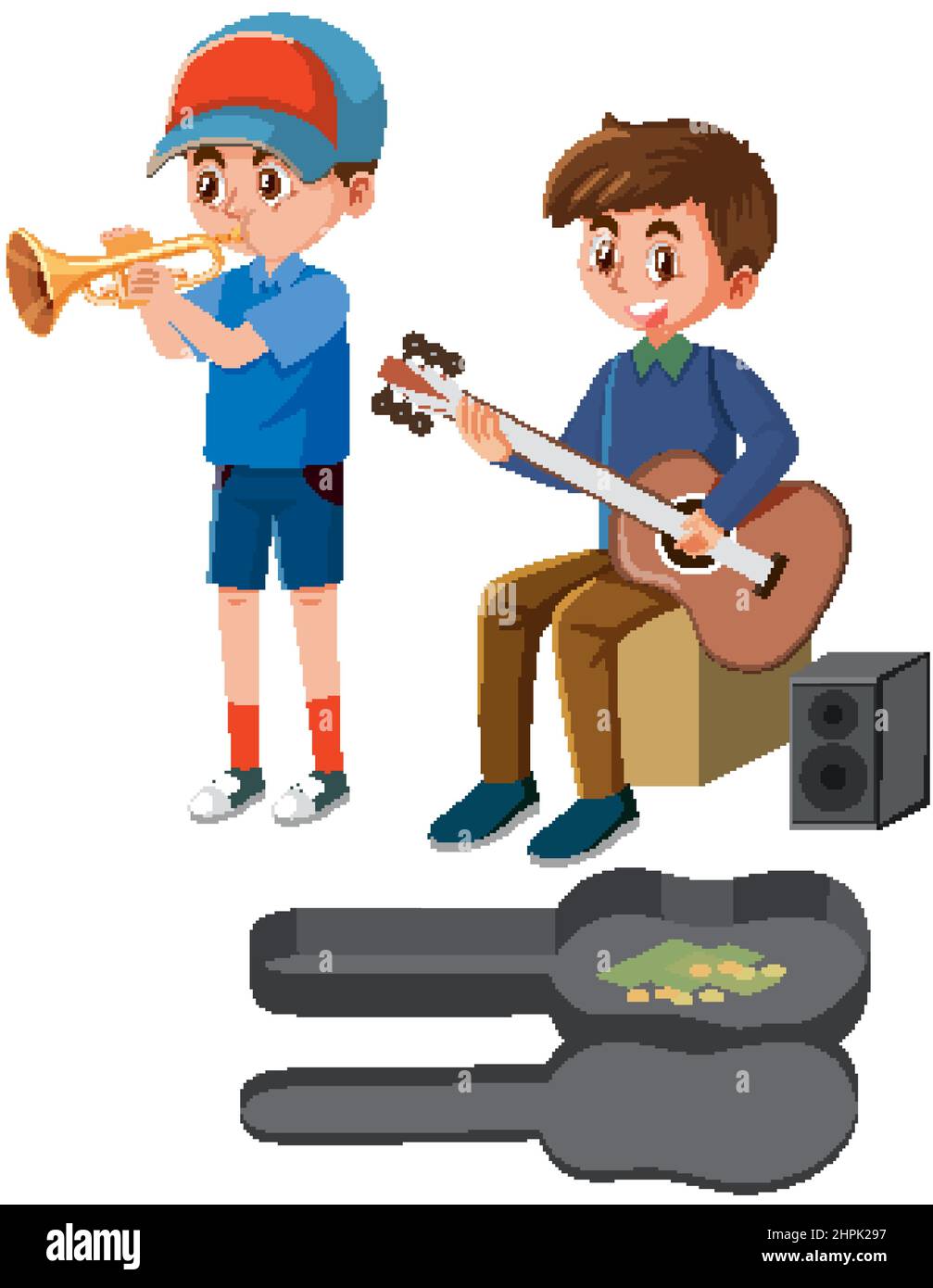 Busking boys Cut Out Stock Images & Pictures - Alamy