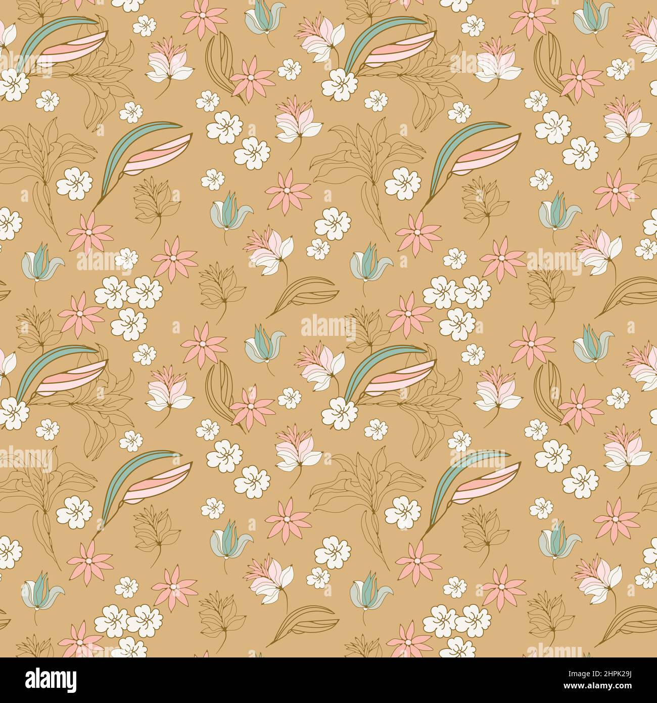 Pastel Vintage Background Pattern