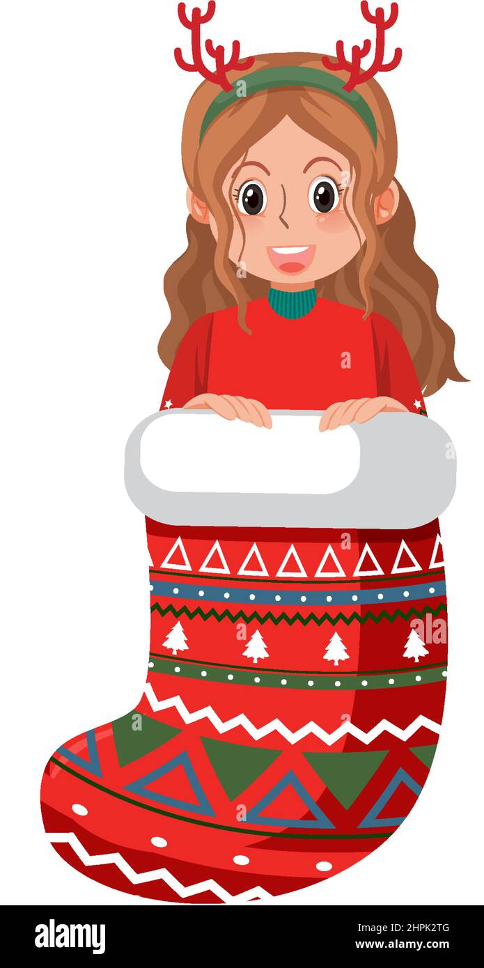 Kids stocking clipart Stock Vector Images - Alamy