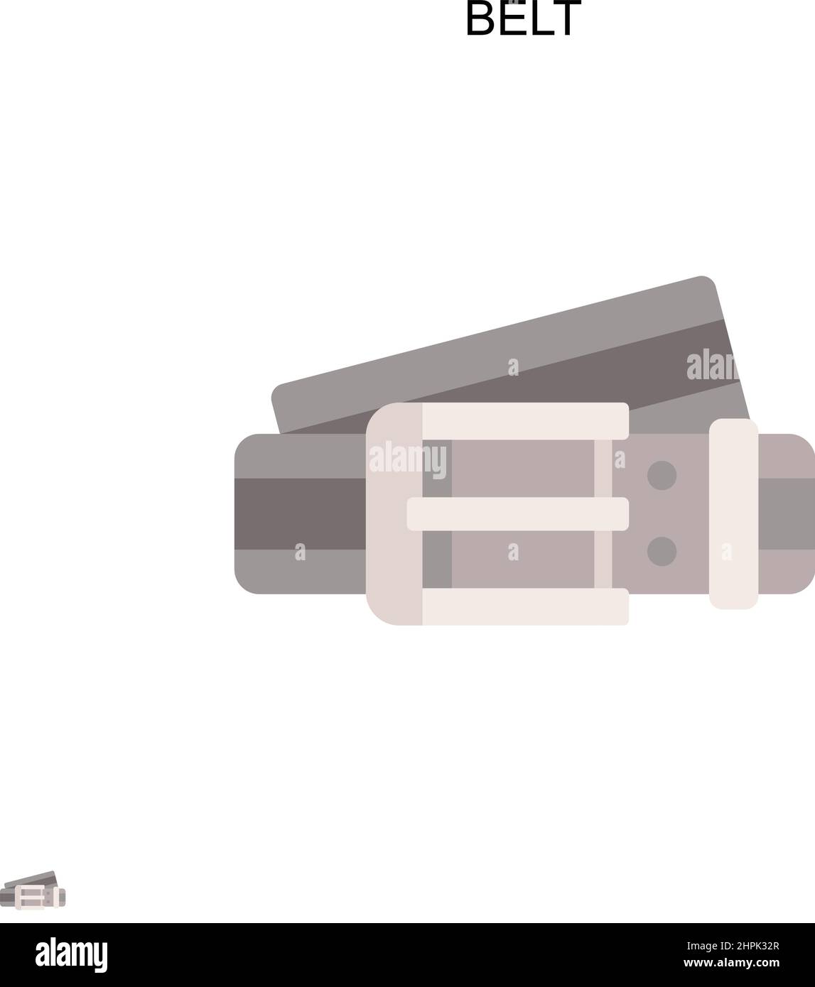 Belt Simple vector icon. Illustration symbol design template for web ...