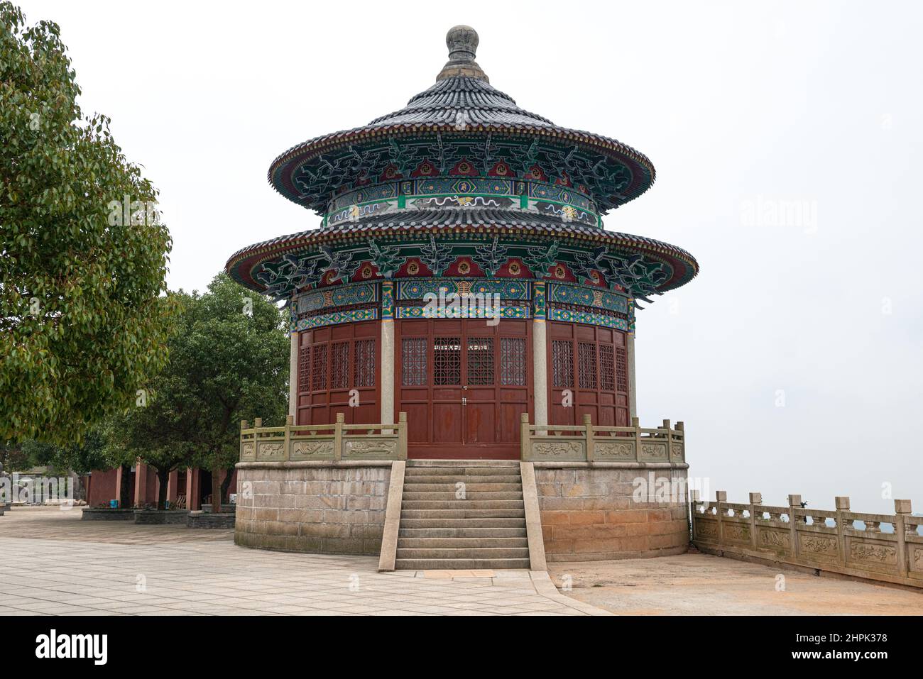 Taimu mountain temple architecture Stock Photo - Alamy