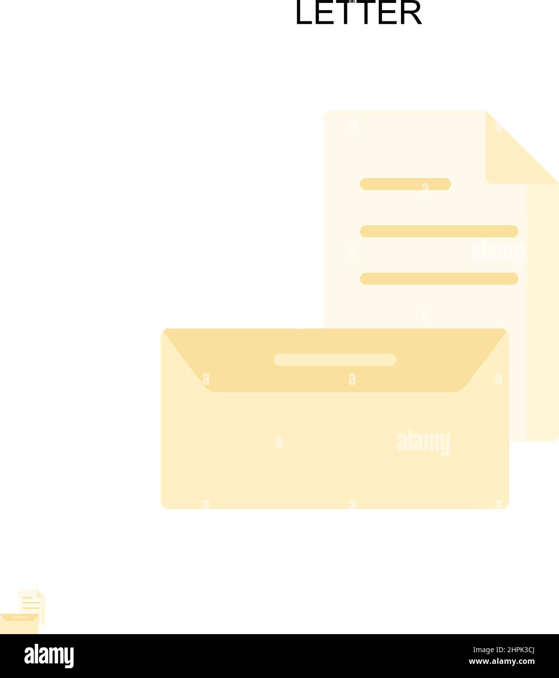 Letter Simple vector icon. Illustration symbol design template for web ...