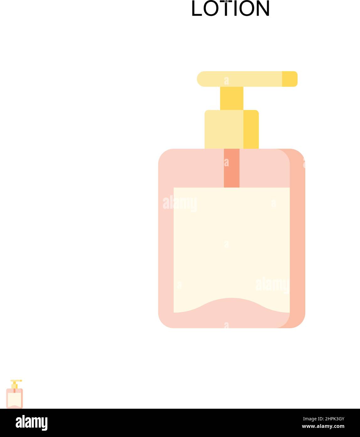 Lotion Simple vector icon. Illustration symbol design template for web ...