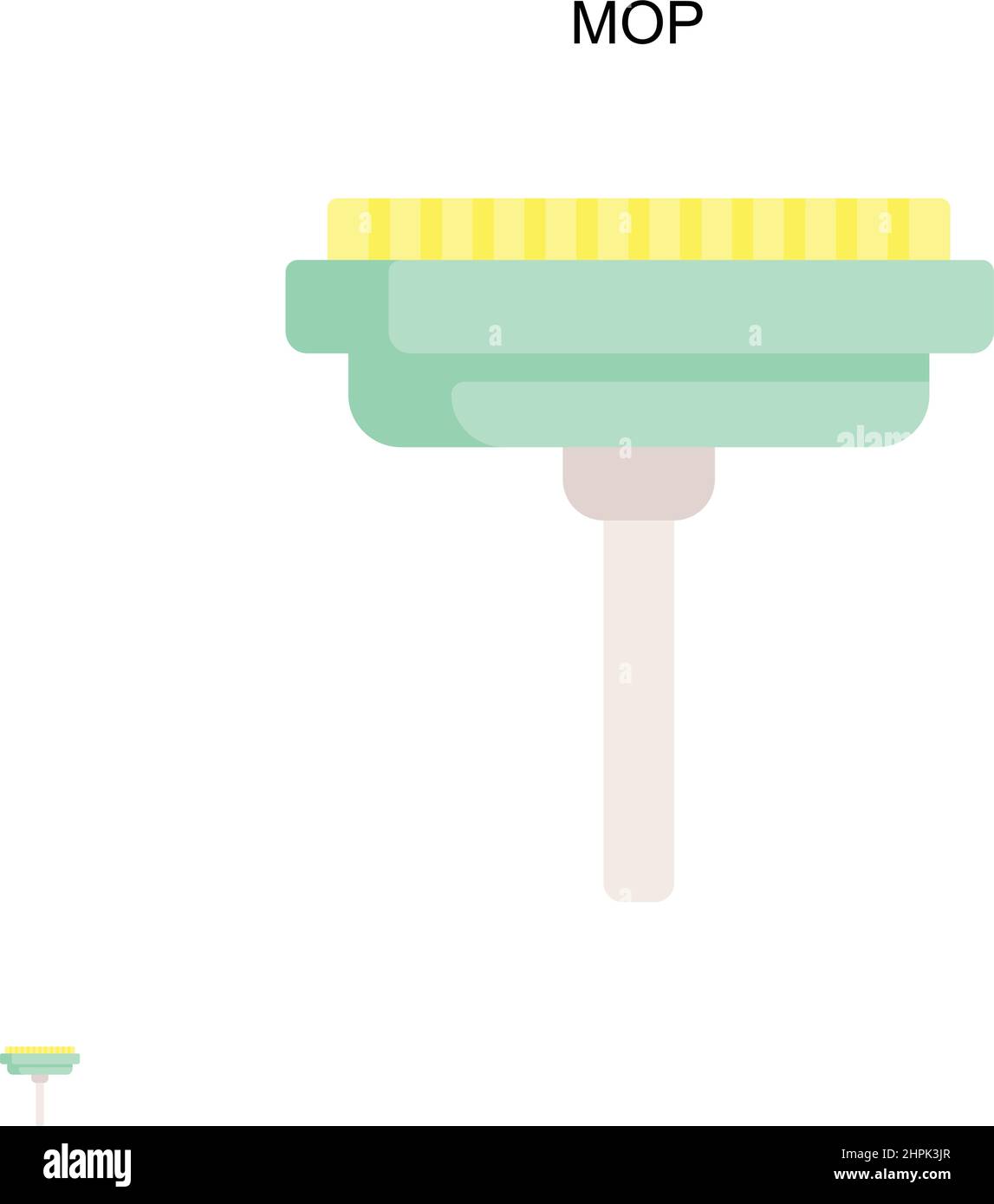 Mop Simple vector icon. Illustration symbol design template for web ...