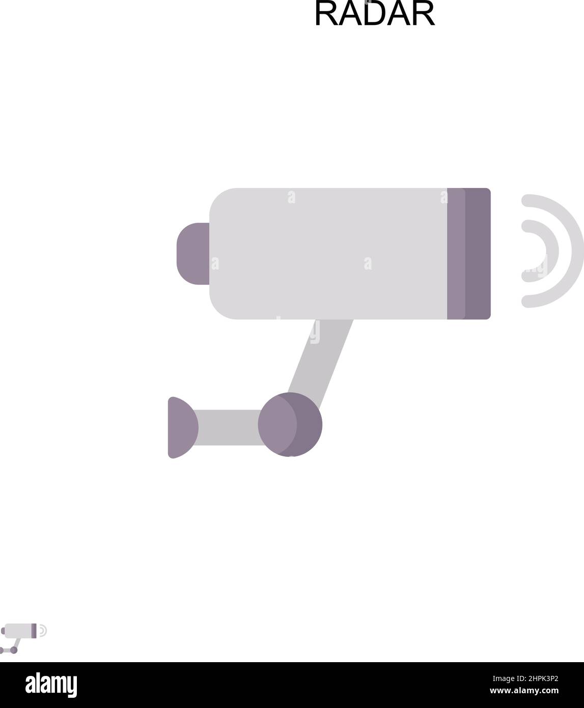 Radar Simple vector icon. Illustration symbol design template for web ...