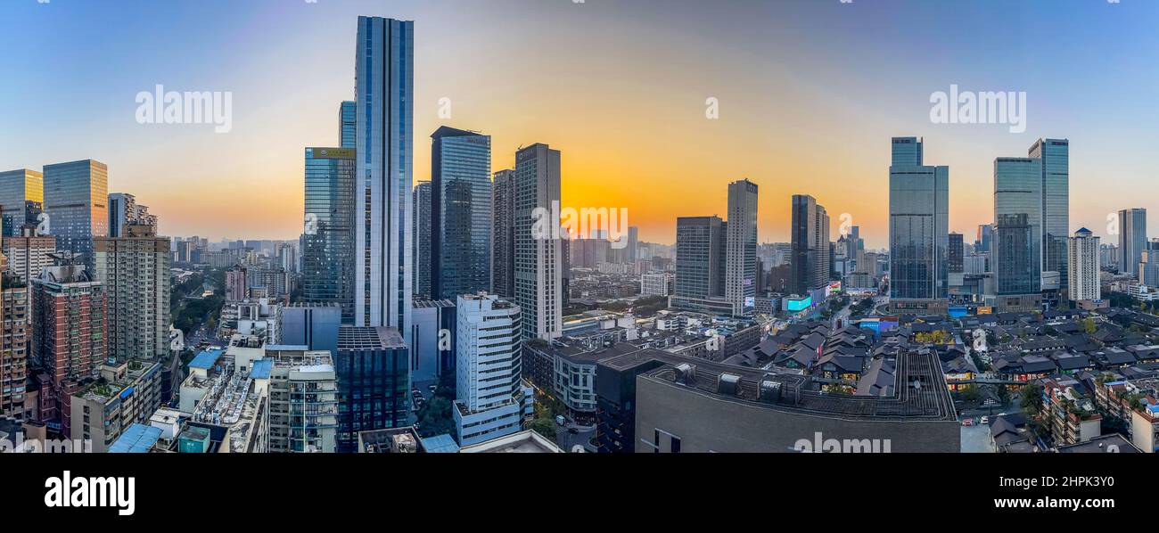 Chengdu at sunset in the Pacific Stock Photo - Alamy