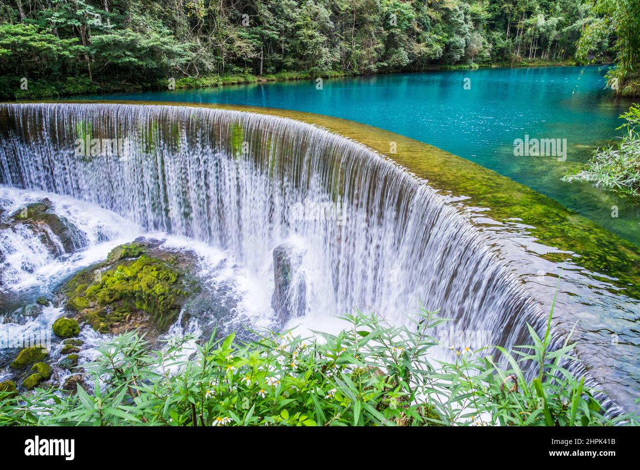 Small seven holes scenic spot Stock Photo - Alamy