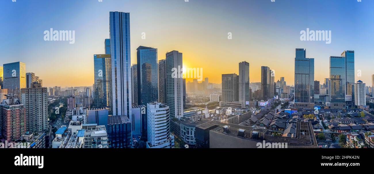 Chengdu at sunset in the Pacific Stock Photo - Alamy
